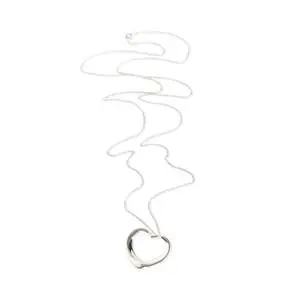 Tiffany & Co. Sterling Silver Elsa Peretti Extra Large Open Heart Pendant