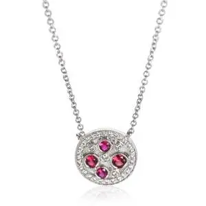 Tiffany & Co. Ruby And Diamond Cobblestone Pendant