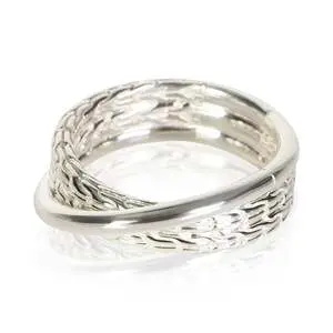 John Hardy Sterling Silver Classic Chain Crossover Ring