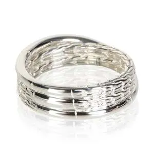 John Hardy Sterling Silver Classic Chain Crossover Ring
