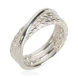 John Hardy Sterling Silver Classic Chain Crossover Ring