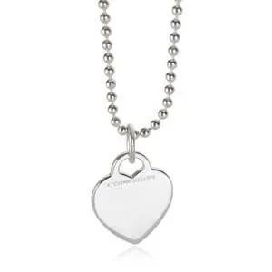 Tiffany & Co. Sterling Silver Heart Tag Necklace
