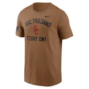 Nike Usc Courtside Dri-fit College T-shirt - Brown
