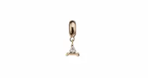 Jennifer Zeuner Jewelry Teagan Spacer Charm 18k Yellow Gold Plated Silver - One-color
