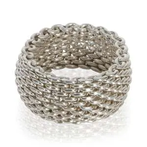 Tiffany & Co. Sterling Silver Somerset Mesh Ring