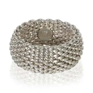 Tiffany & Co. Sterling Silver Somerset Mesh Ring - Sterling_silver