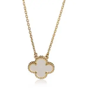 Van Cleef & Arpels Yellow Gold Mother Of Pearl Vintage Pendant - Yellow_gold