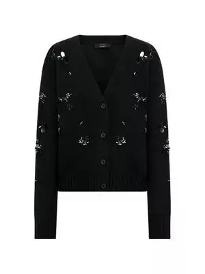 TWINSET Actitude Bead-embellished Cardigan - Black