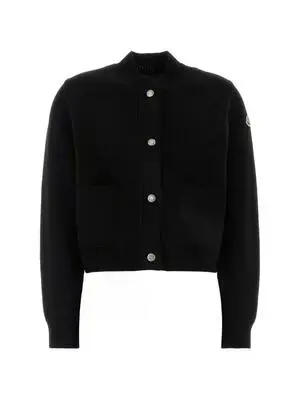 Moncler Padded-panel Logo-patch Cardigan