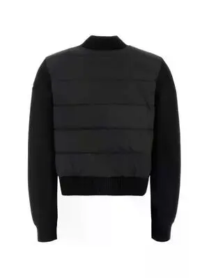 Moncler Padded-panel Logo-patch Cardigan