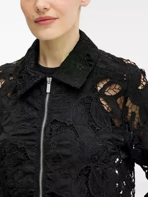 MORGAN Flower-lace Bomber Jacket