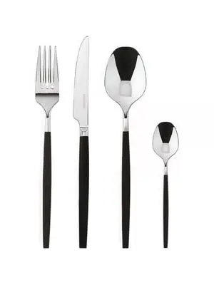 SAMBONET Siro Mirror 24-piece Cutlery Set - Black