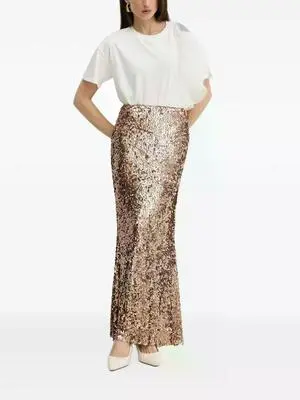HAVEONE Sequin-embellished Maxi Skirt