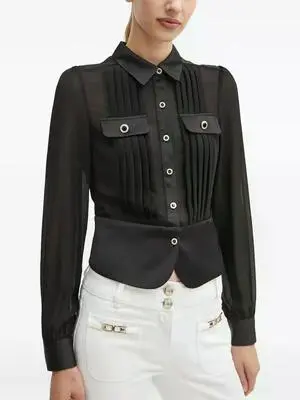 MORGAN Pleated Pocket Shirt