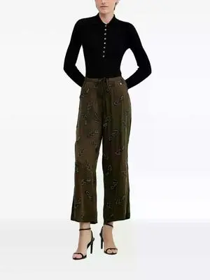 Sisley Button Ribbed Polo Sweater