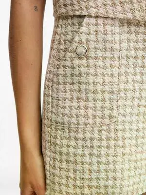 MORGAN Buttoned Tweed Shorts