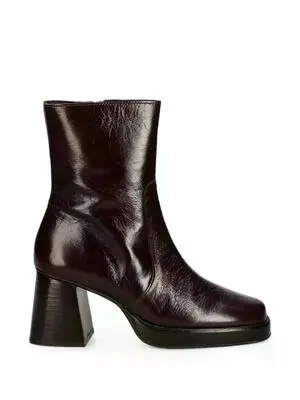 JONAK PARIS Brigand Platform Square-toe Boots - Brown