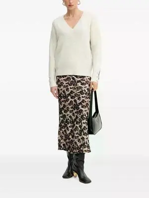 MORGAN Leopard-print Maxi Skirt