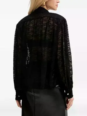 HAVEONE Lace Pussy-bow Blouse