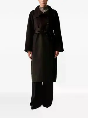 Marc O'polo Pressed-crease Wide-leg Trousers - Black