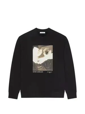 Givenchy Sweatshirt In Fleece With Surrealism Print