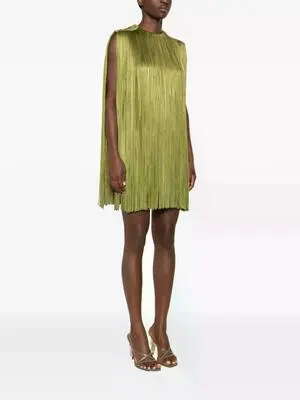Cult Gaia Monica Fringe-embellished Mini Dress - Green
