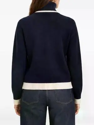 Seventy 19 70 Roll-neck Contrast-trim Sweater