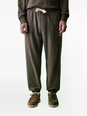 Armani Exchange Logo-patch Drawstring Track Pants - Brown