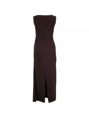 Roland Mouret Draped Sleeveless Midi Dress