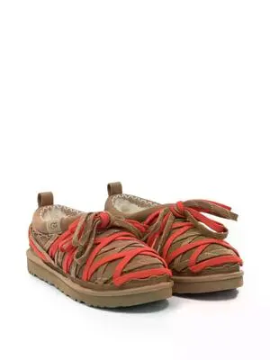 UGG Lace-up Suede Slippers