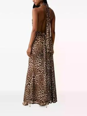 Bardot Leopard-print Ruched-waist Dress