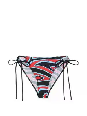 Emilio Pucci Labirinto-print Bikini Bottoms - Black