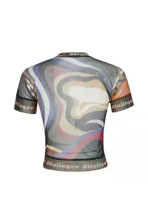 Ottolinger Psychedelic-print Mesh T-shirt