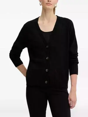 SILVIAN HEACH Buttoned Patch-pocket Cardigan - Black