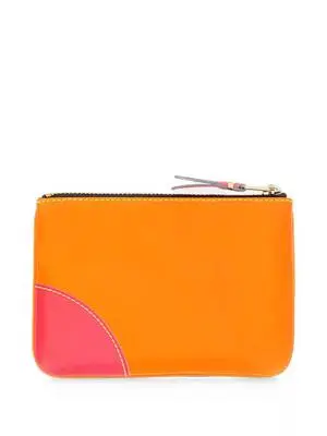 Play Comme Des Garcon Panelled Leather Zip Wallet