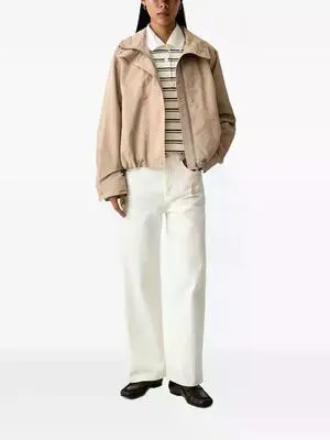 Marc O'polo High-neck Zip-up Bomber Jacket - Neutrals