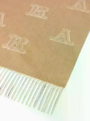 Max Mara Monogram-jacquard Fringed Scarf