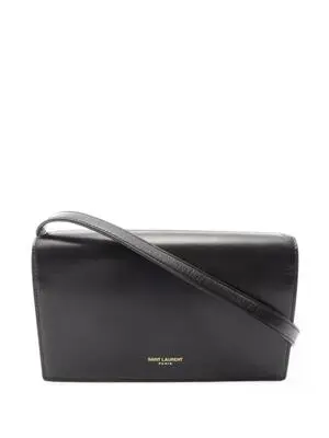Saint Laurent 2010s Leather Shoulder Bag - Black