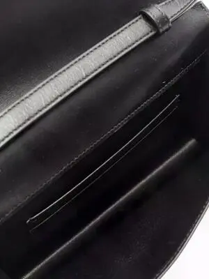 Saint Laurent 2010s Leather Shoulder Bag - Black
