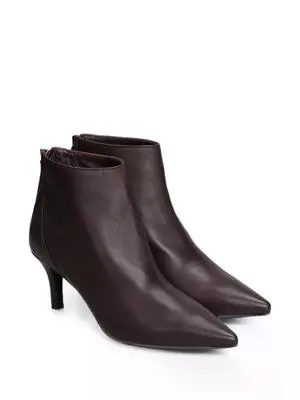 BIANCADI Pointed-toe Rear-zip Ankle Boots