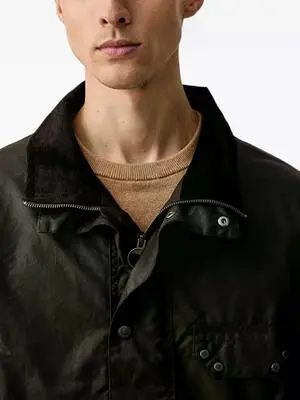 Barbour Corduroy-collar Waxed Jacket