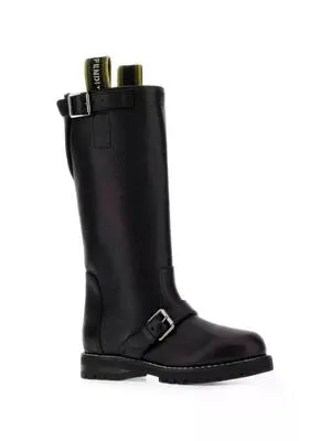 Fendi Commando Buckle-detail Leather Biker Boots