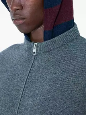 Moncler Knitted Zip-up Hoodie