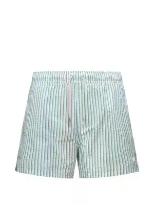 K-WAY Hazel Striped Swim Shorts - White
