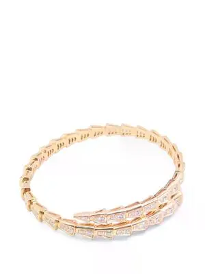 BVLGARI 2010s Serpenti Viper Diamond Bracelet - Gold