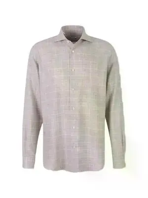 VINCENZO DI RUGGIERO Check-pattern Long-sleeve Shirt