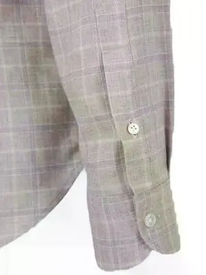 VINCENZO DI RUGGIERO Check-pattern Long-sleeve Shirt