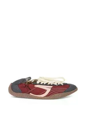 PURAAI 9.01 Corsa Leather-trim Low-top Sneakers