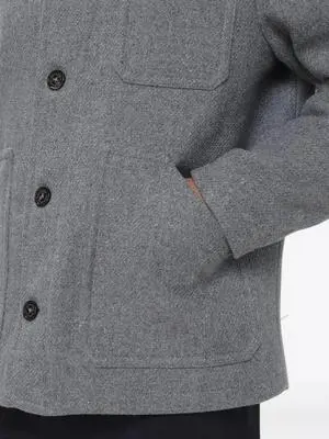 BROOKSFIELD Patch-pocket Wool-blend Coat