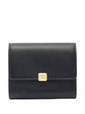 Miu Miu 2010 Softy Metal Trifold Wallet - Black